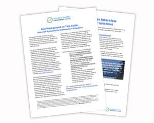 Interview Protocol Guide for Students – Alaska Family Engagement Center